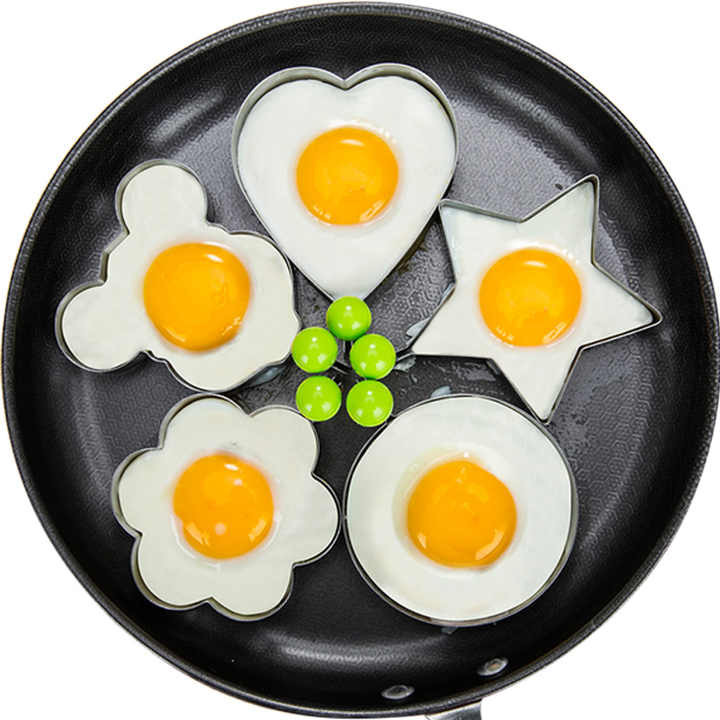 Stainless Steel 5style Fried Egg Pancake Shaper Omelette Mold Mould ...