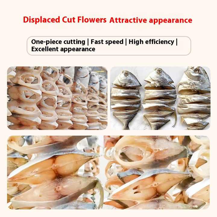 Golden Pomfret Full-Automatic Cut Flower Machine Stainless Steel 500kg ...