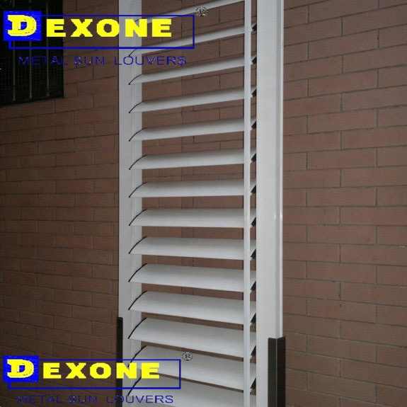 Manual Operable Sun Louver | Adjustable Louvers (Aerofoil) Vertical ...