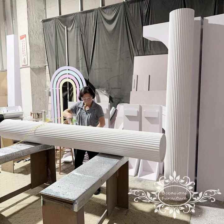 White PVC Stands Pillars Plinth Stage Decorations Props| Alibaba.com