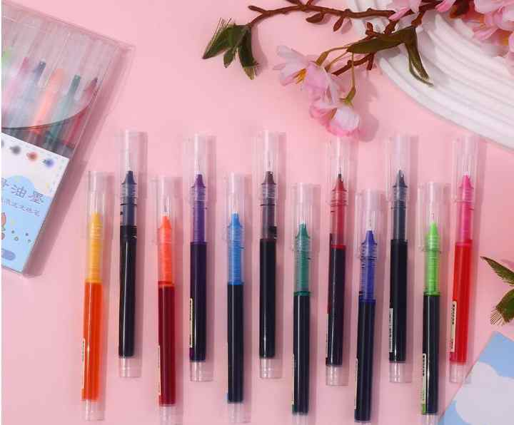 Quick Dry Gel Pens 0.5mm Fine Point Color Gel Ink Pens Multi Colour Ink ...