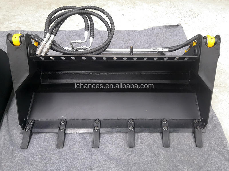 China mini skid steer loader 4 in 1 bucket price mini loader 4in1 ...