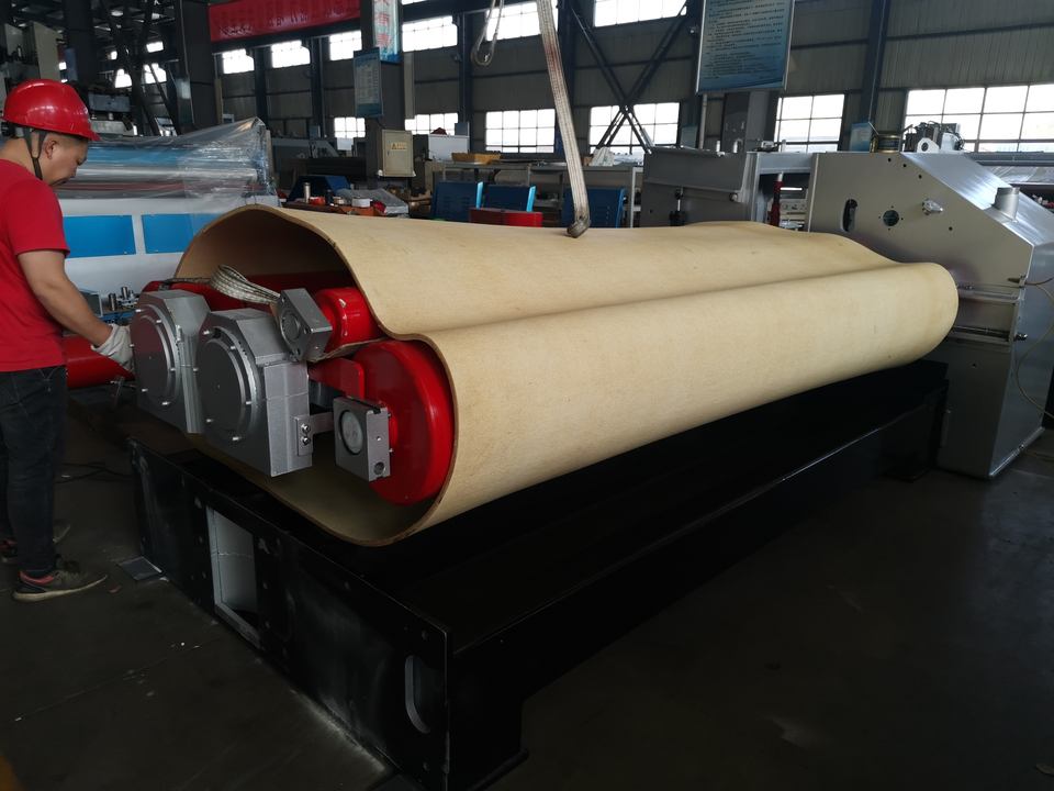 3200mm Three Rollers through Feed Samming Machine for Cow, Pig Hides