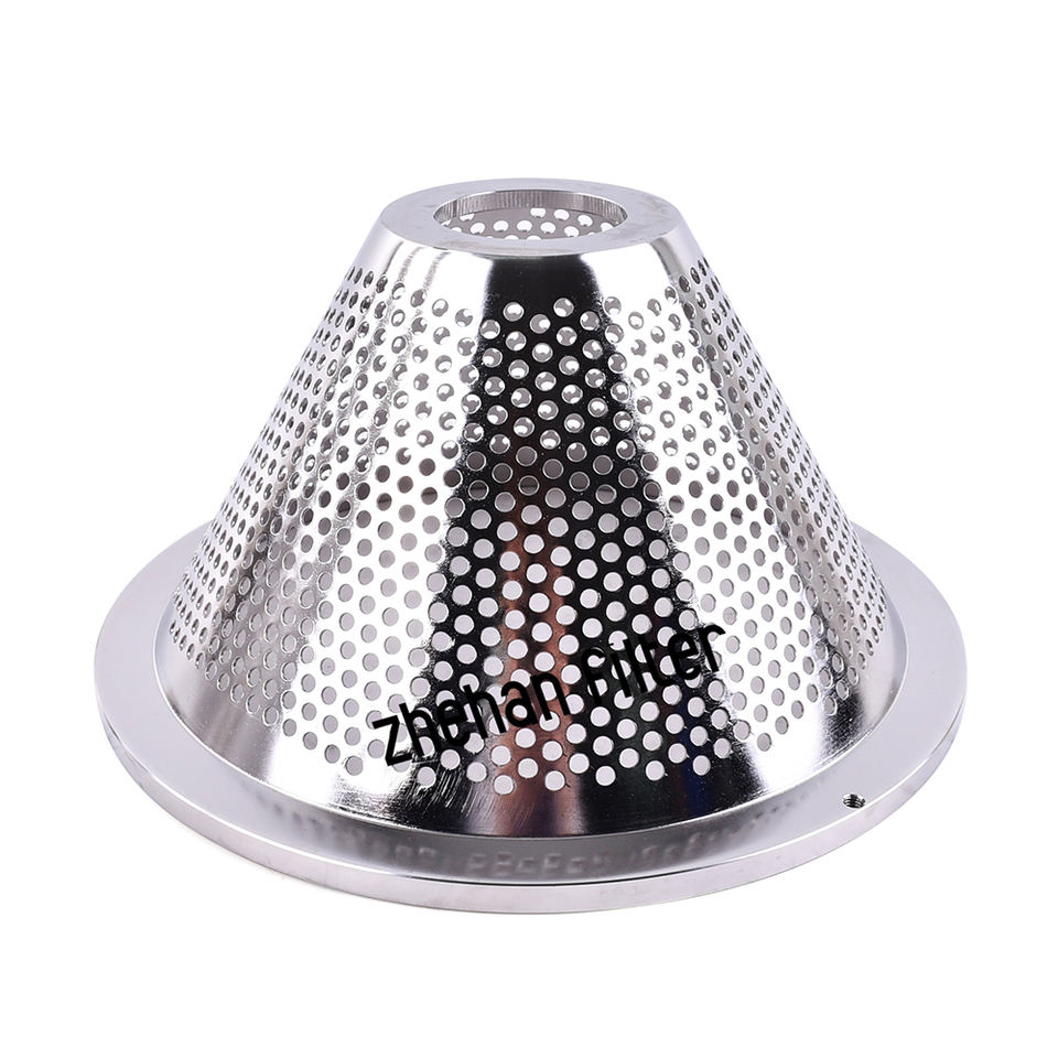Cone Strainer 2MM Machinery Spares Perforated Filter element Cone Mill ...