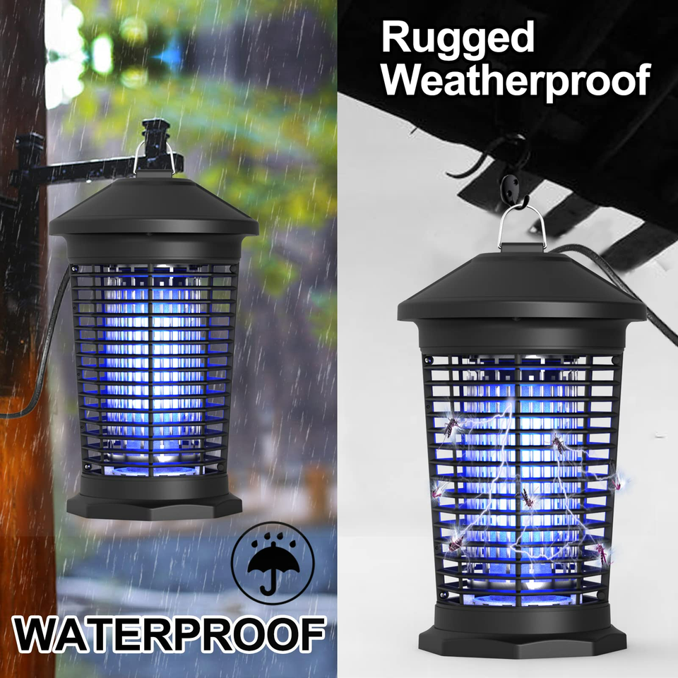 Bug Zapper Outdoor Electric, 4200V Mosquito Zapper, Insect Fly Zapper ...