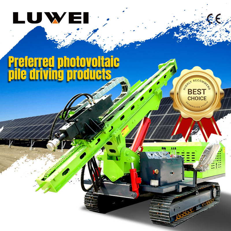 Diesel Hydraulic Hammer Pile Driver Crawler for Solar Farm Ground Mount ...