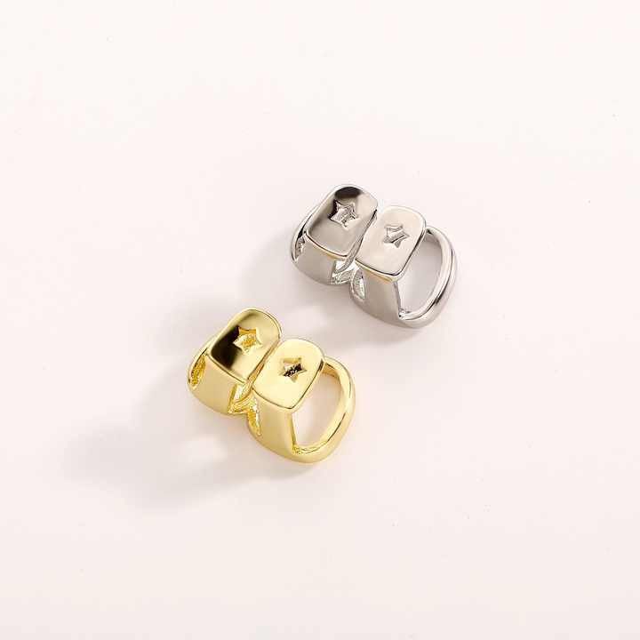 K9 Teeth Grill Gold Mix Open Face Window Solid Grillz 18k Gold Plated ...