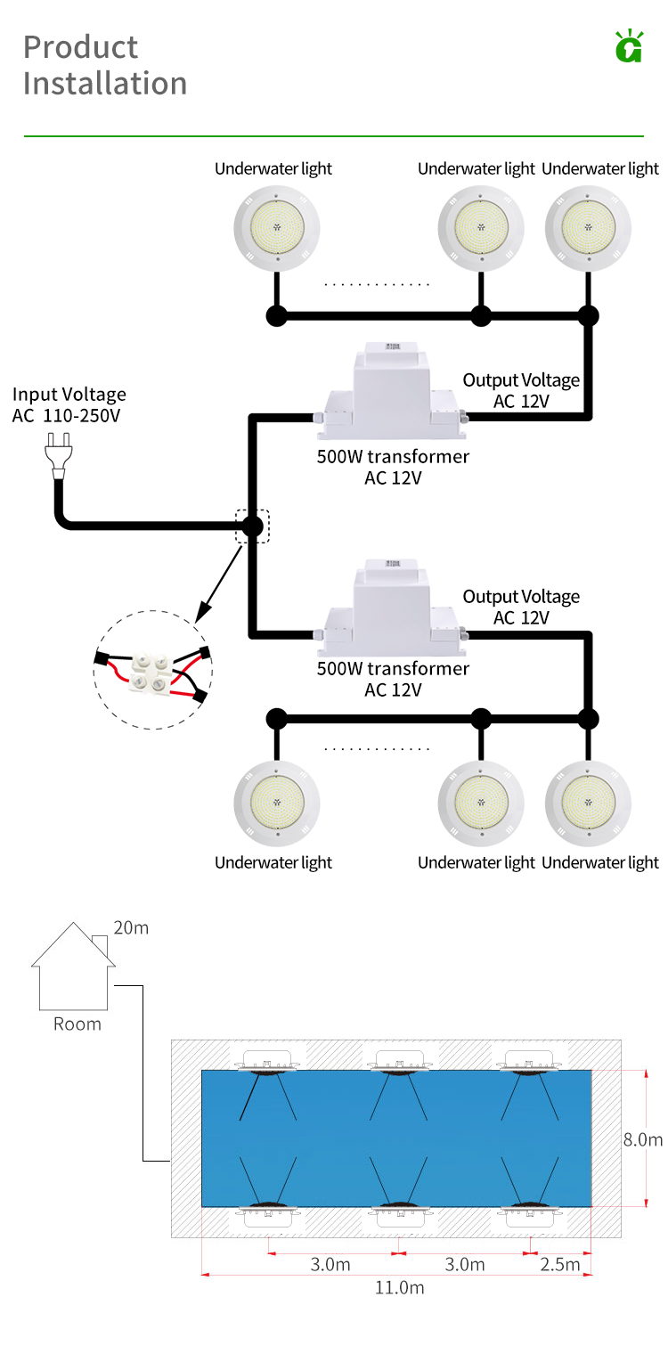 Pool Light Wiring Diagram - 12V Pool Light Installation