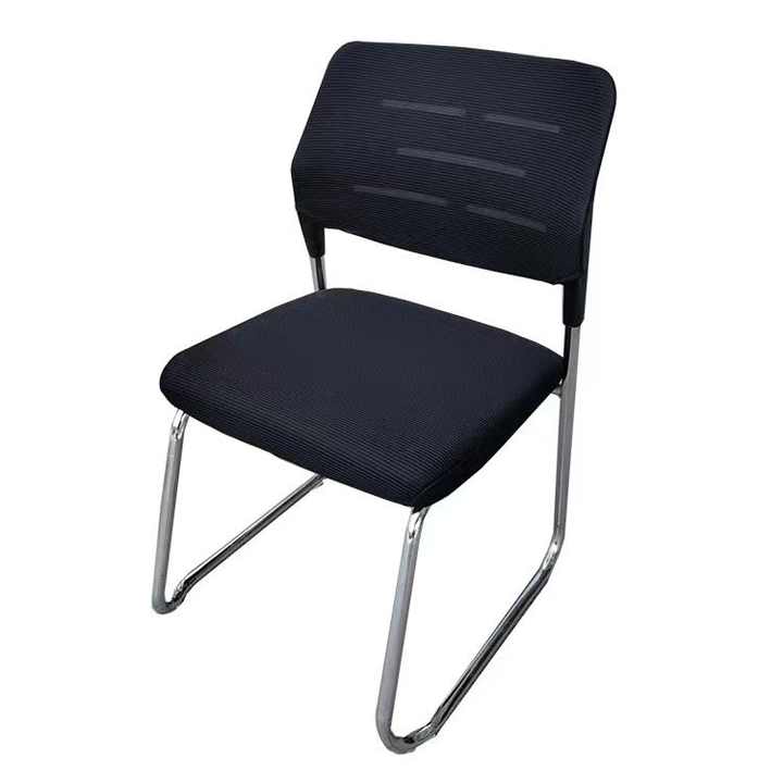 Simple Stackable Chrome Fixed Metal Legs Office Waiting Room Conference ...
