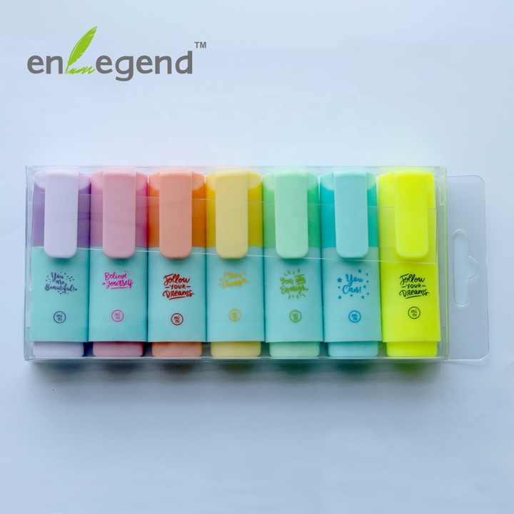 7-Color Pocket-Size Highlighters Set | Custom Logo & Bulk Wholesale ...