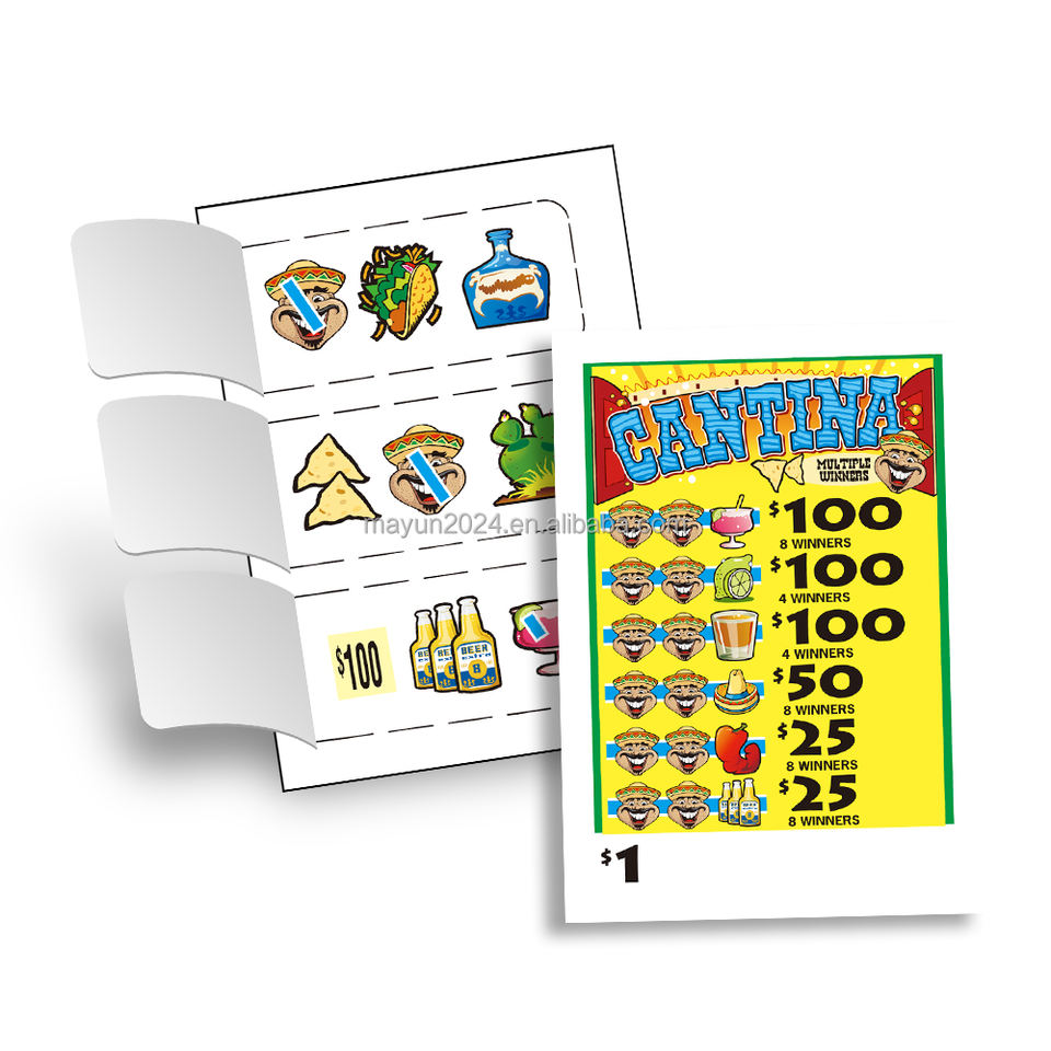 2026 Premium Custom Pull Tab Tickets Digital Printing High-Quality and ...