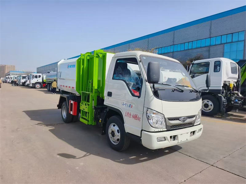 Foton Motors 3-5Ton Barrel-lifting Garbage Truck| Alibaba.com
