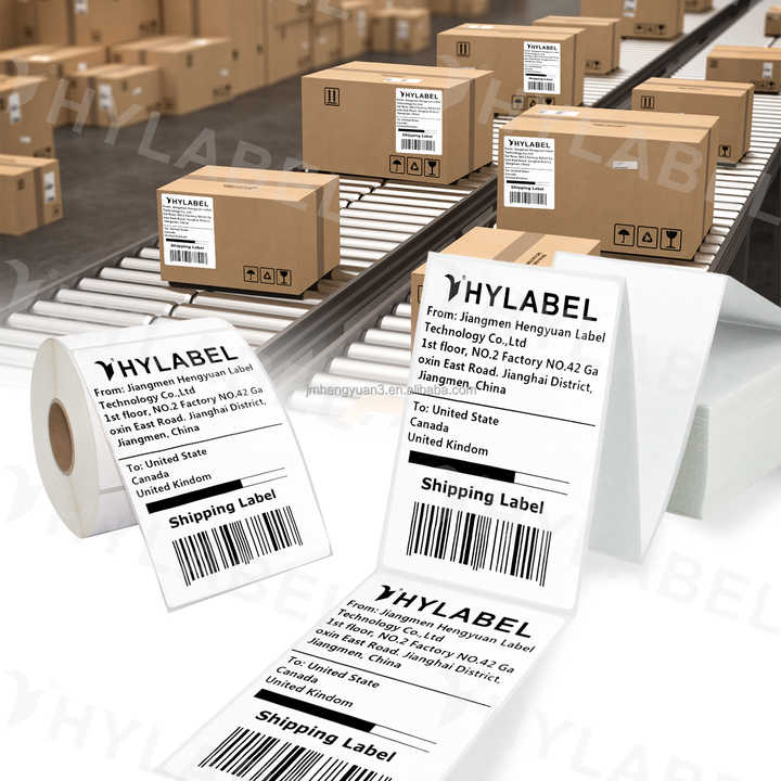 102x152 4x6 Direct Thermal Label Barcode Sticker Self Adhesive 4"x6 ...