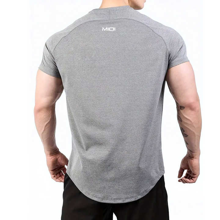 Custom Polyester Spandex Lightweight Raglan Sleeve Muscle Fit T-shirt ...