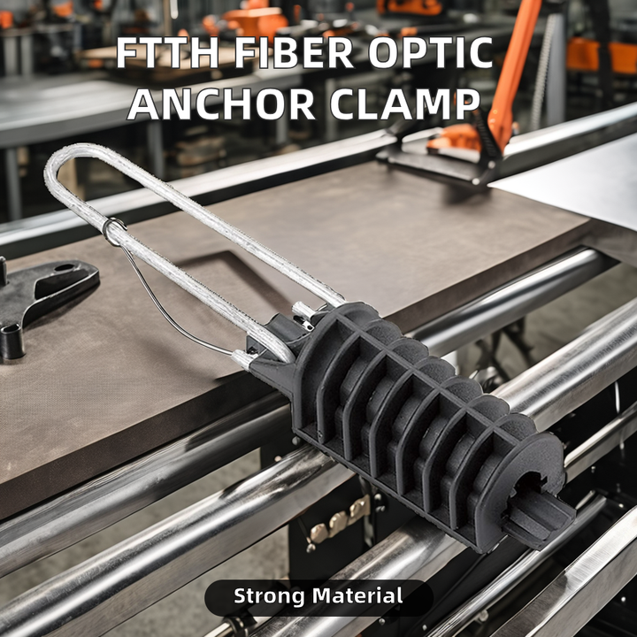Metal Fiber Optic FTTH Clamp PA Plastic Dead End Aluminium Wedge Branch ...