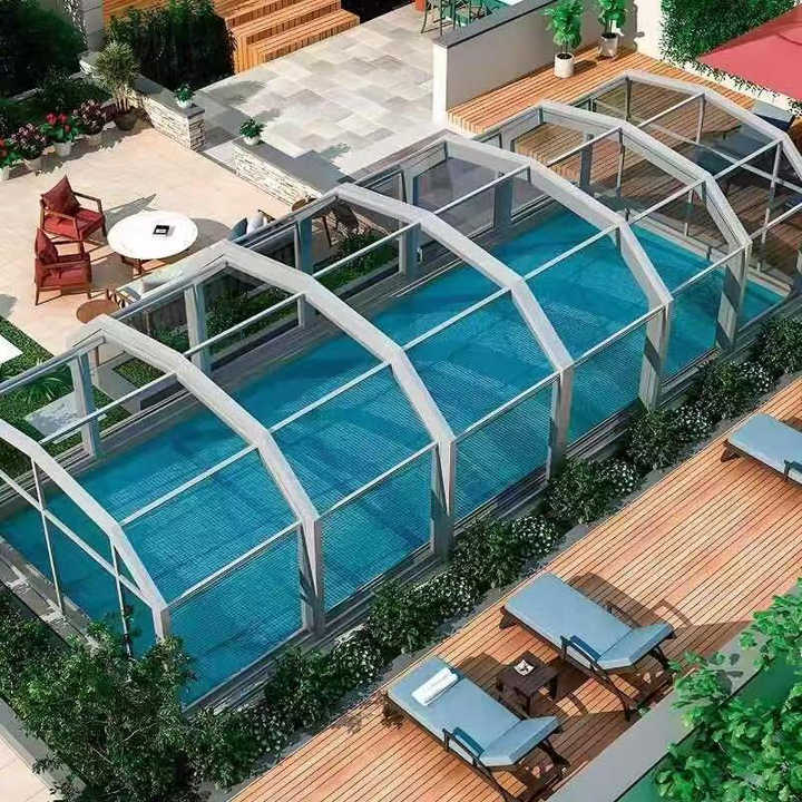 Custom Modern Tempered Glass Outdoor Windproof Aluminum Frame Sun Room ...