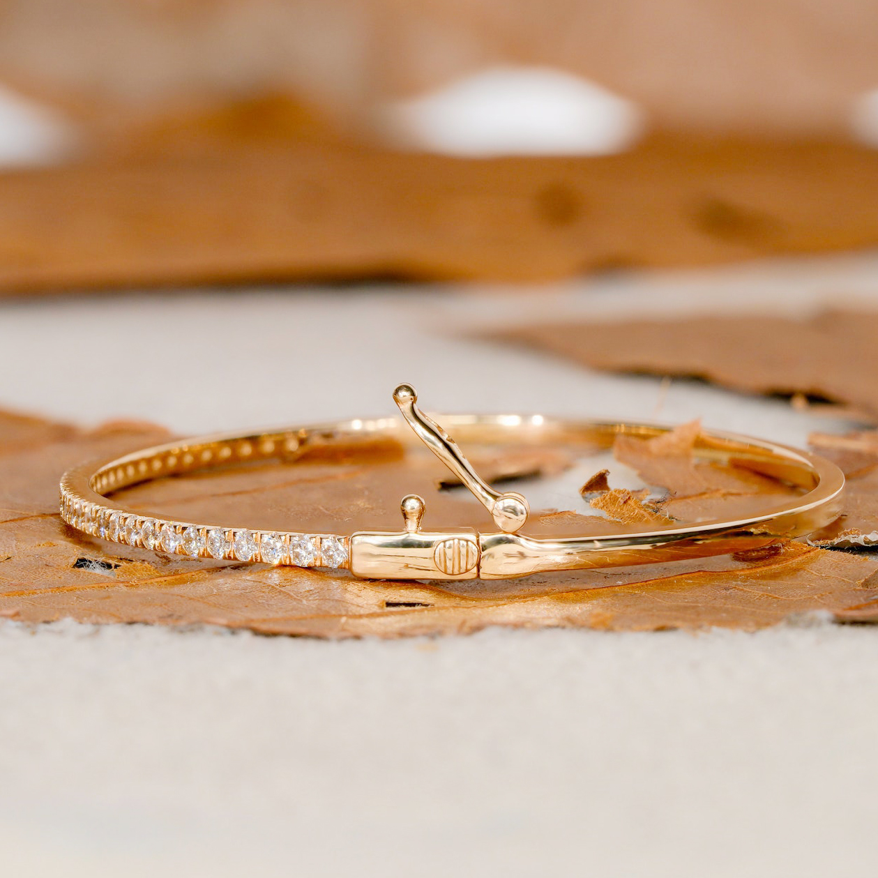 Elisa Real Gold CVD HPHT Lab Grown Diamond Tennis Bracelet