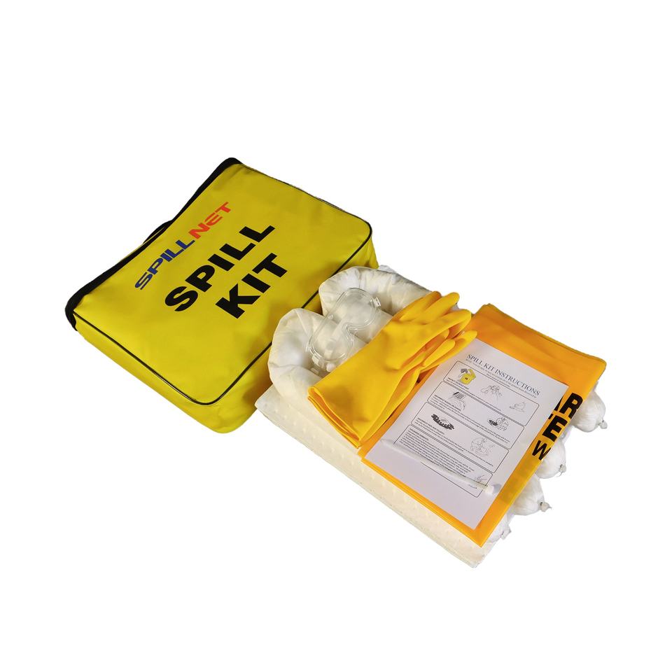 25L Oil-Only Spill Kit With PPE for Contain, Absorb, and Clean up ...