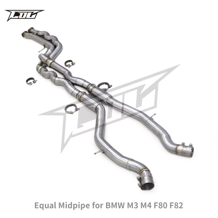 BMW M3/M4 F80 F82 F83 S55 3.0T Exhaust Midpipe - Equal Length