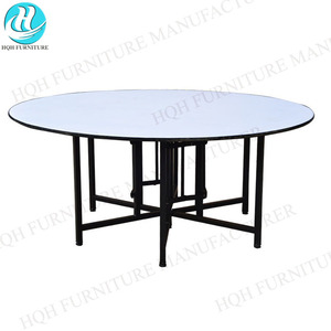 Wholesale round dining table with folding leg For Amazing Dining ...