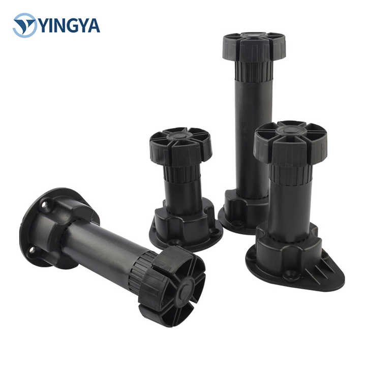 Adjustable Height Plastic Kitchen Cabinet Leveling Legs Foot Plinth for ...