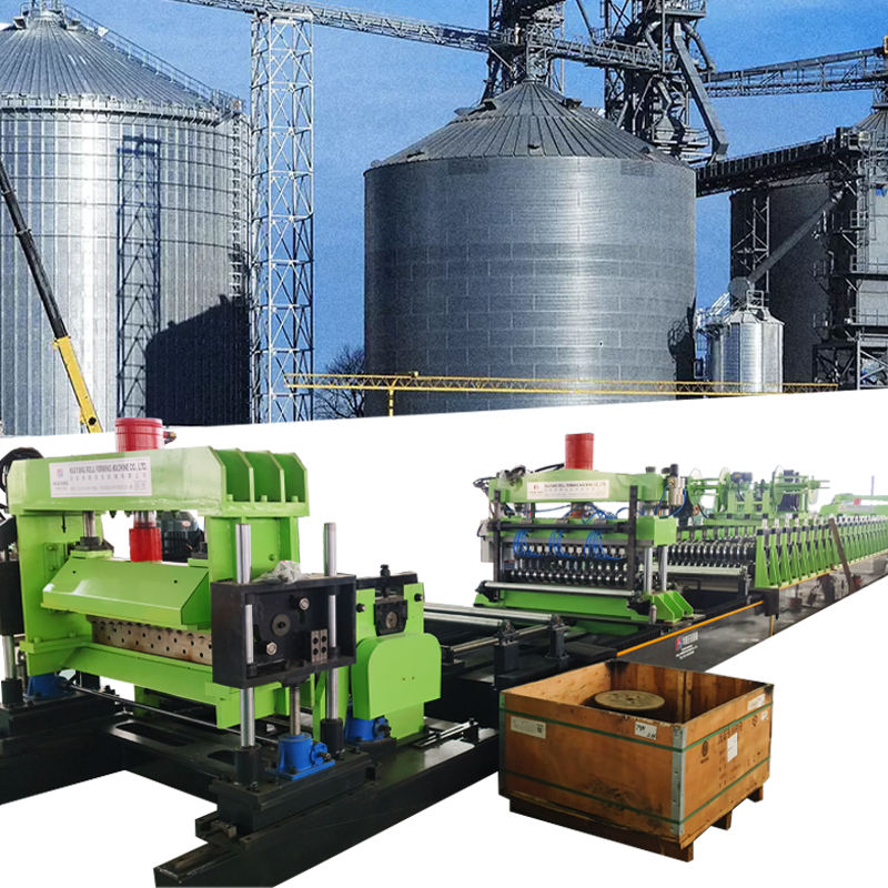 Huayang Automatic Grain Care Silo Roll Forming Making Machine 380V 1 ...