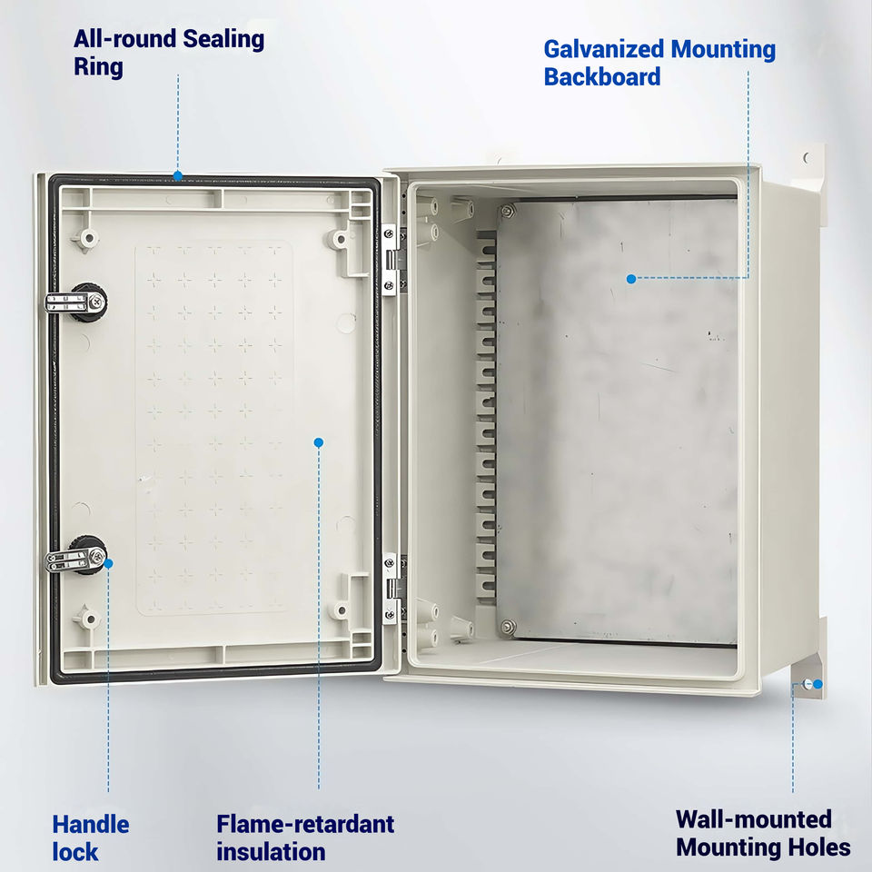 Outdoor Fiberglass Electric Control Box with IP66 Protection Level ...