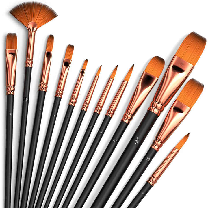 Art Class Amazon Quality Round Paint Brushes for Watercolor