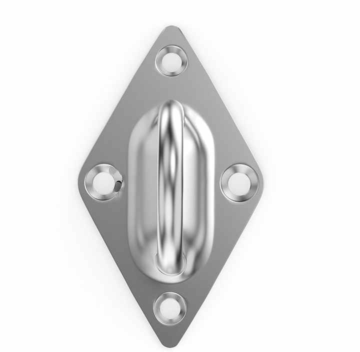 Marine Hardware Staple Hook Loop with Screws Stainless Steel