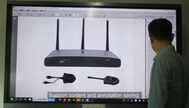 Interactive Wireless Presentation Hub - 100m Transmission