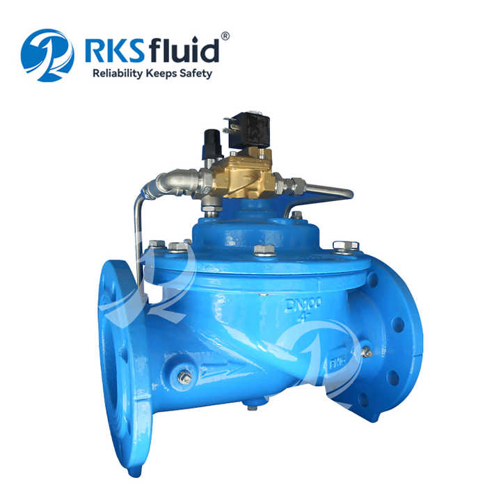 RKSfluid 600X Ductile Iron Hydraulic Solenoid Control Valve Water ...