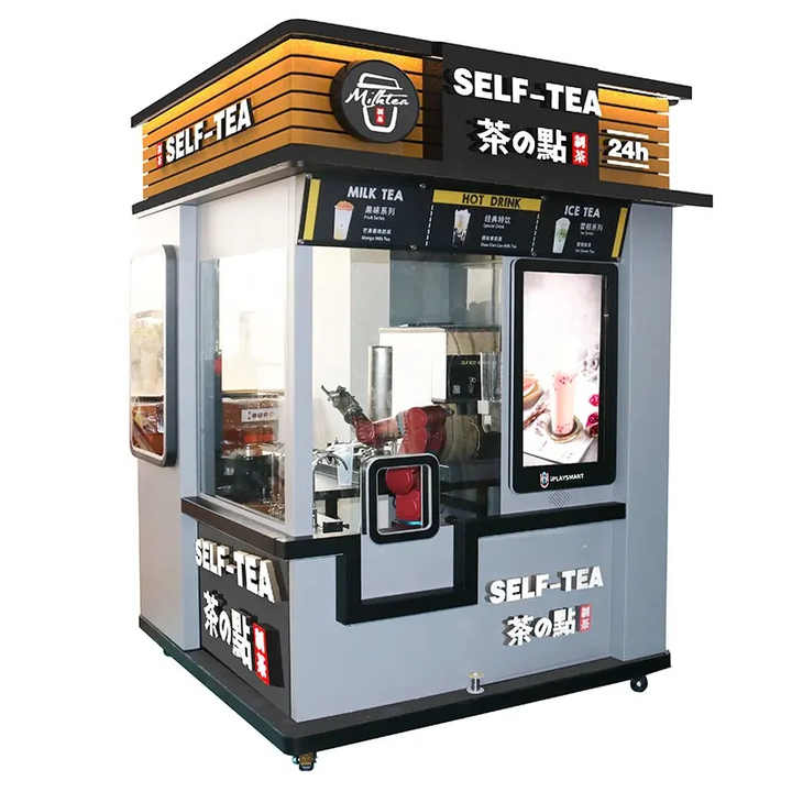 Smart Commercial Coffee Milk Tea Vending Machine - 1 Year Warranty