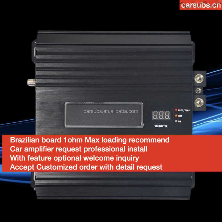 Brazilian Style Full Range RMS 3000W Car Subwoofer Amplifier