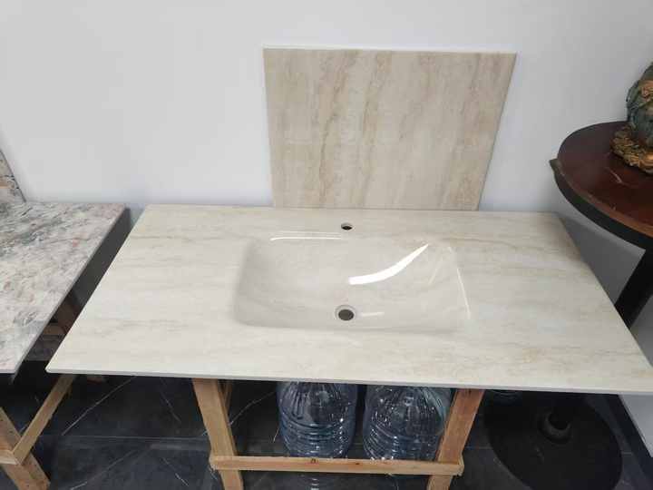 Modern Hot-Bend Basin Polished Pressing Square Wash Basin Table with ...
