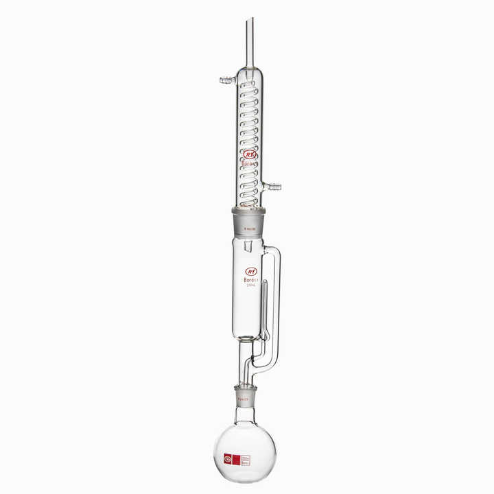 Lab Glassware - Soxhlet Extraction Apparatus with Coil Condenser