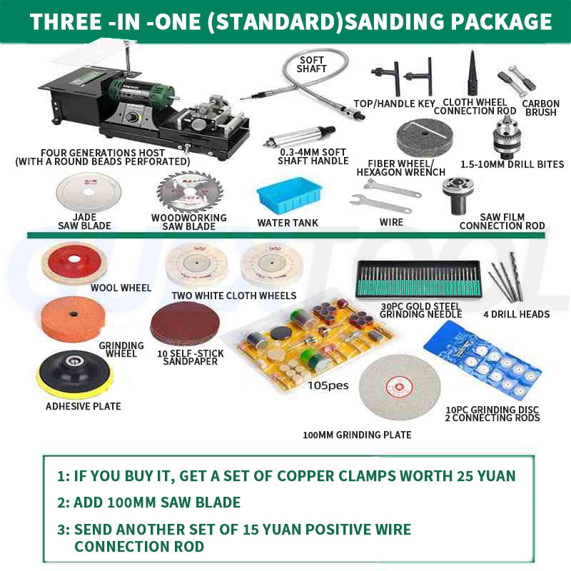 Small Table Grinder Integrated Machine for Jade Cutting and Polishing ...