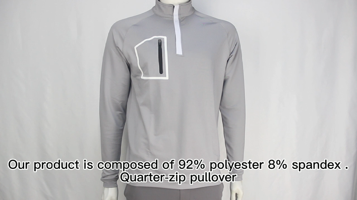 Custom Logo High Quality Men's Performance Fleece Pullover
