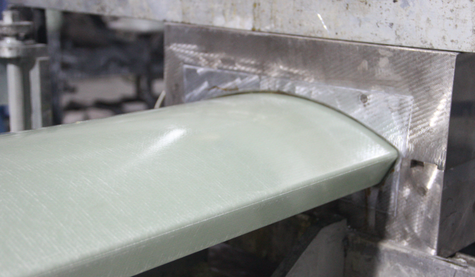 Custom 3-Core FRP Curved Panel - Honeycomb-Structured Fiberglass Arch ...
