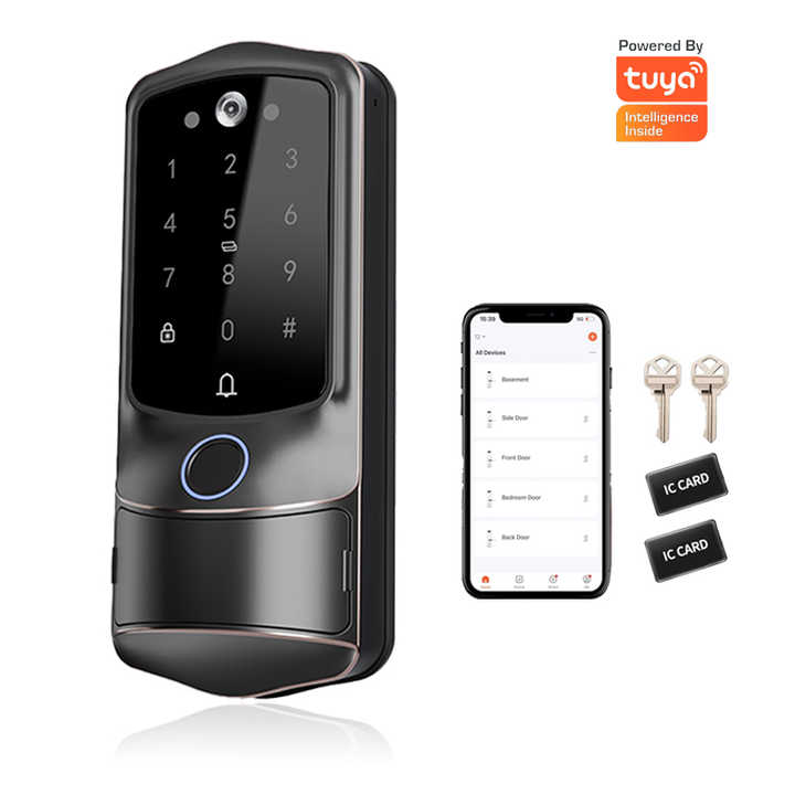 Smart Home Smart Electric Lock with Tuya APP Control WIFI Front Door ...