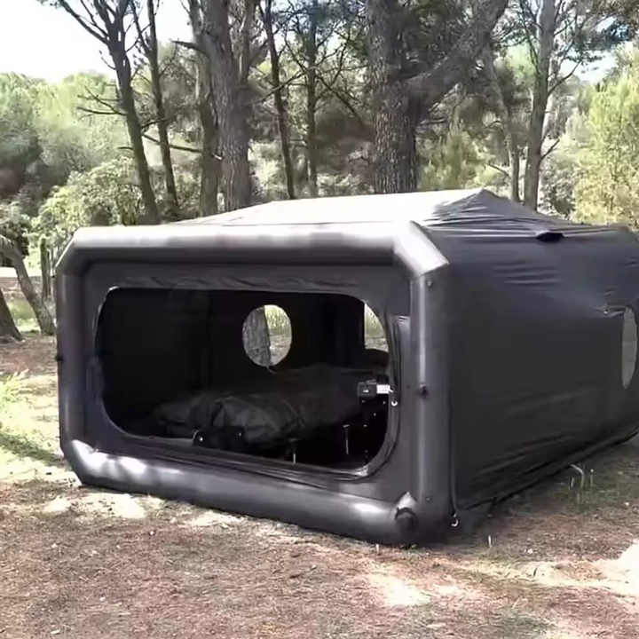 Portable Black Tent Air Station Pod Tent - Fast-Deploying Shelter