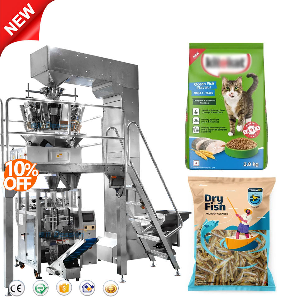 Industrial Automatic Stand up Pouch Pet Dog Cat Litter Food Packing ...