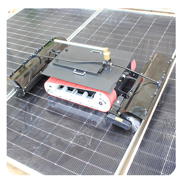 Water-free PV Panel Cleaner for Machine Robot Brushes Tracker Dual Axis ...