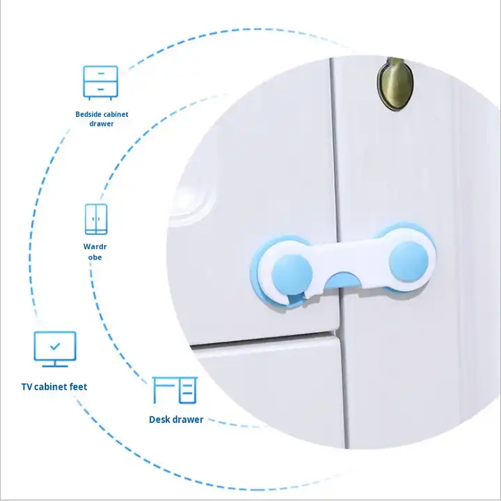 Multifunctional Anti-Pinch Plastic Safety Lock for Kids Prevents ...