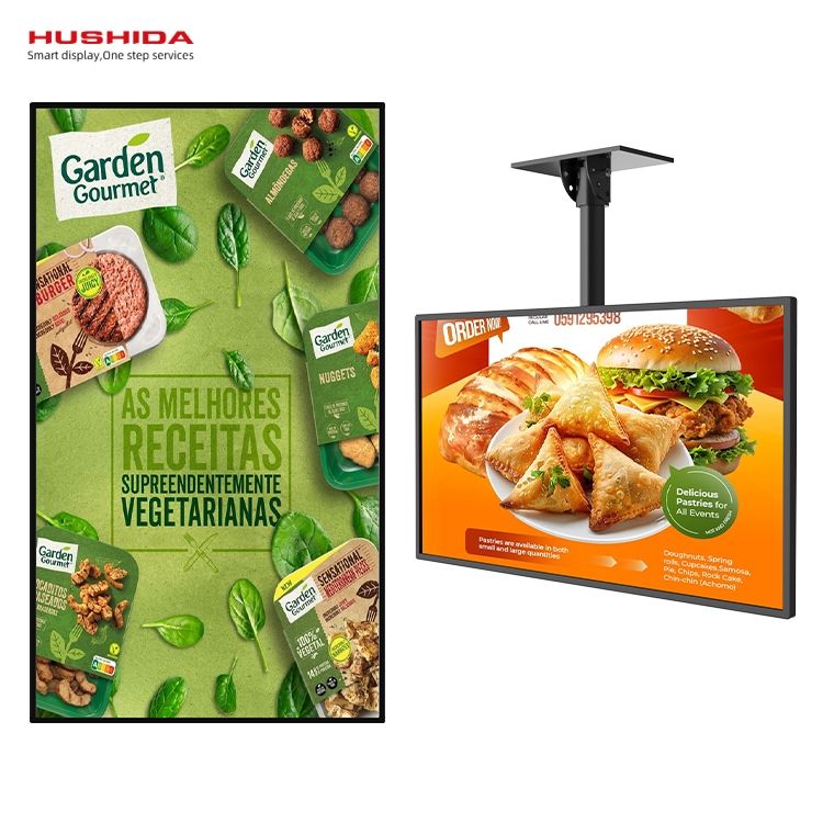 Indoor LCD Digital Signage - 2K 4K HD Screens for Restaurants
