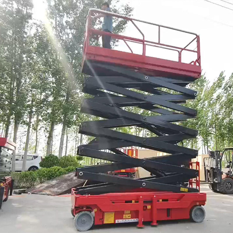 Heavy Duty 300kg Load Scissor Lift XGJX16 Battery Operated Aerial Work ...