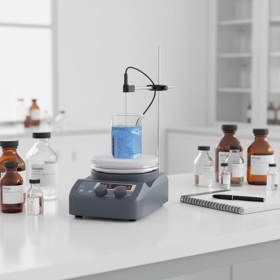 380°C Hotplate Magnetic Stirrer 5L Aluminum Cover with Ceramic Coating ...