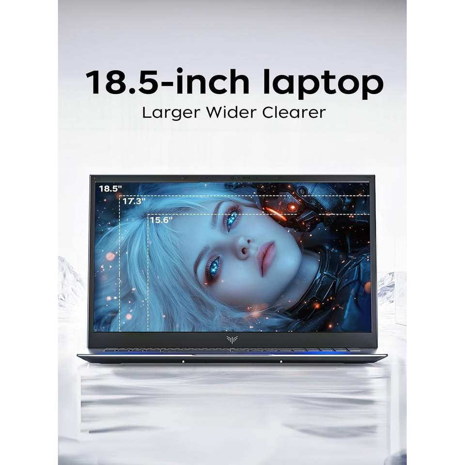 18.5 inch Laptop, 2026 Laptop, 16GB RAM 512GB SSD, ntel N150 Processor ...
