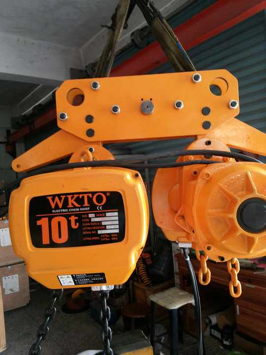 Polipasto eléctrico de cadena WKTO de 10 toneladas con carro Manual ...