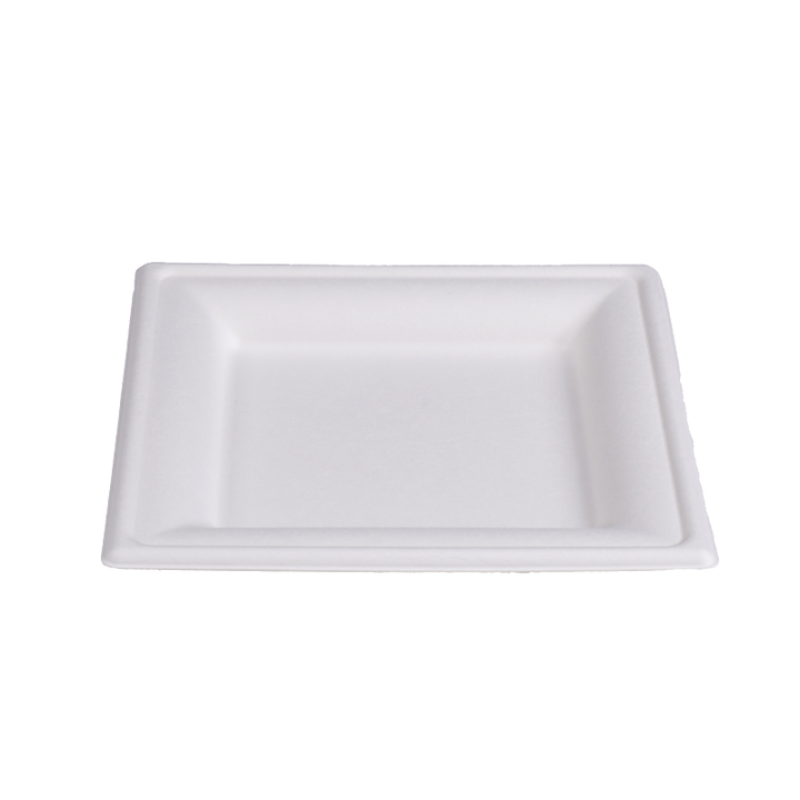 Eco Friendly Customizable 8 Inch square Plate Plant Based Disposable ...