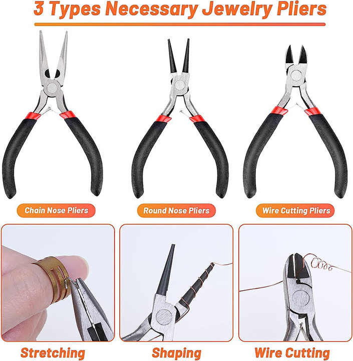 Professional Jewelry Repair Kit with 1000pcs Beads & Charms Wire ...